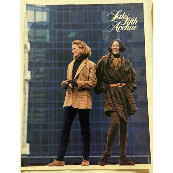 Other | Vintage 199 Saks Fifth Avenue Girls In Plaid Clothing ...